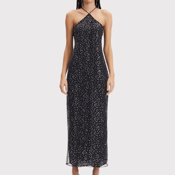SAMSOE | Dresses | Nwt Samsoe Samsoe Ytzen Midi Dress In Black Sparkle ...